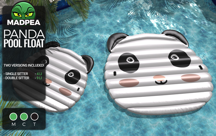 Second Life Marketplace - MadPea Panda Pool Float